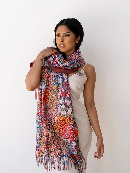 Aboriginal Grandmother's Country Scarf