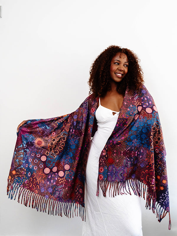 Aboriginal Women's Dreaming Scarf