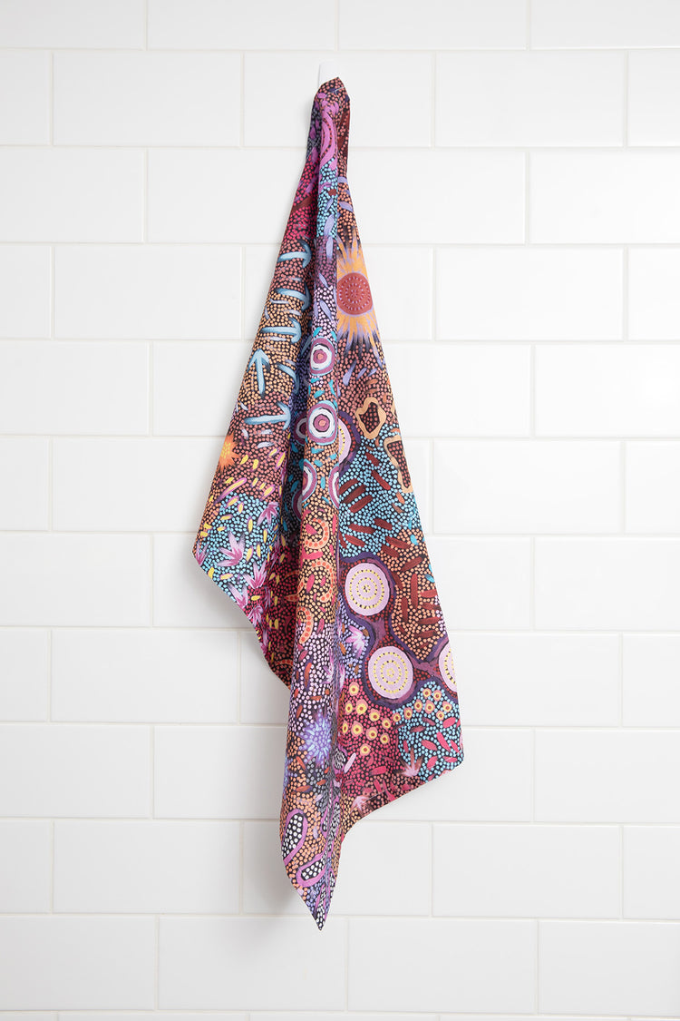 Aboriginal Women's Dreaming Cotton Tea Towel