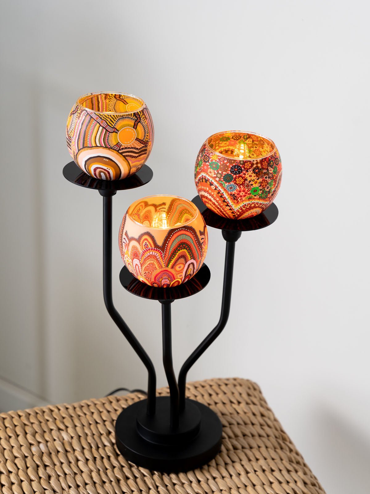 Aboriginal Beautiful Journey 3Tier Display Lamp Bundle 45cm